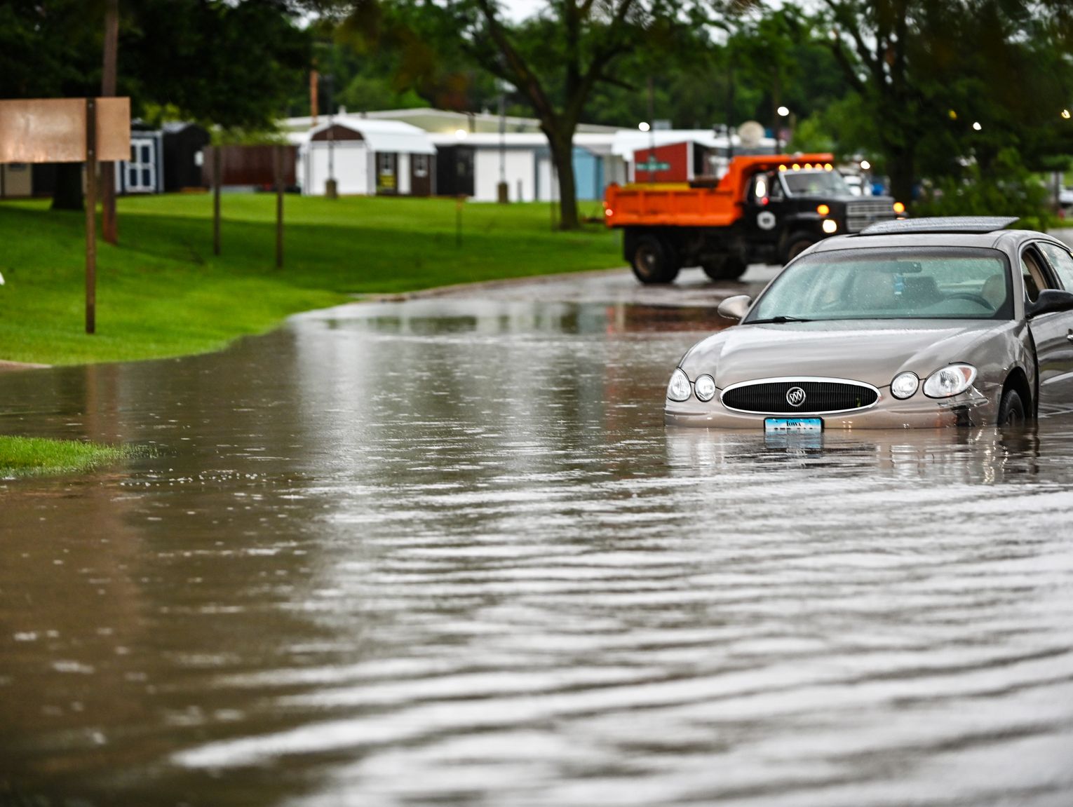 Creston faces flash floods